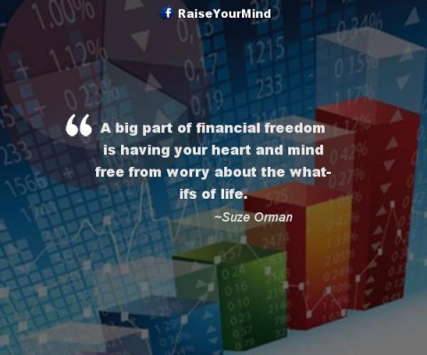 Finance Quotes & Sayings | A big part of financial freedom is having ...