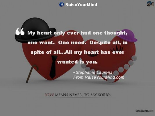 Love Quotes, Sayings & Verses | My heart only ever had one thought, one ...